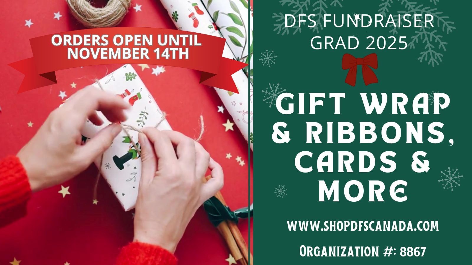 Grad Fundraiser - Gift Wrapping with DFS